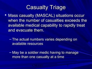 C191 w8tc cmast casualty triage | PPS