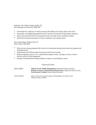 Community resume | PDF