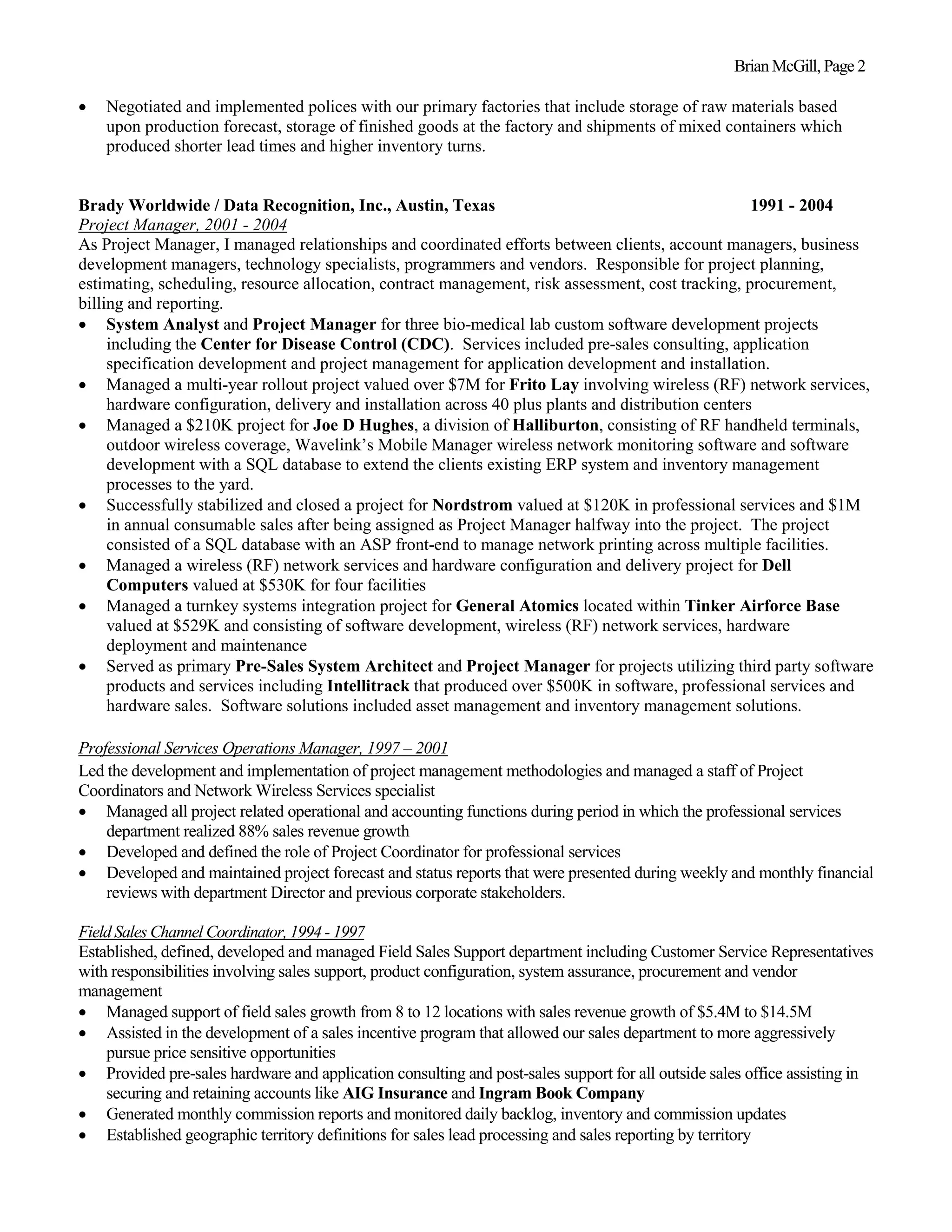 Brian McGill_Resume | PDF