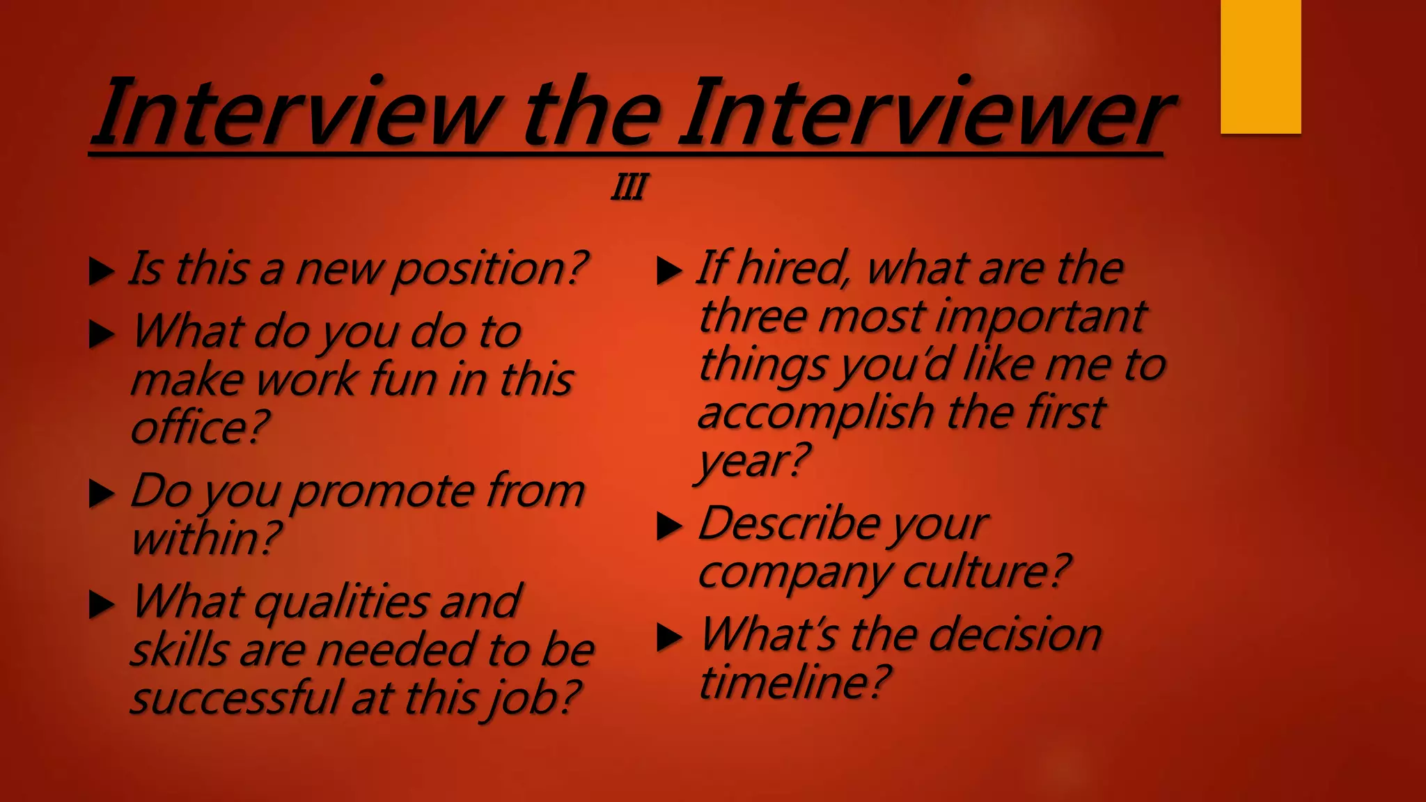 Interviewing Skills | PPT
