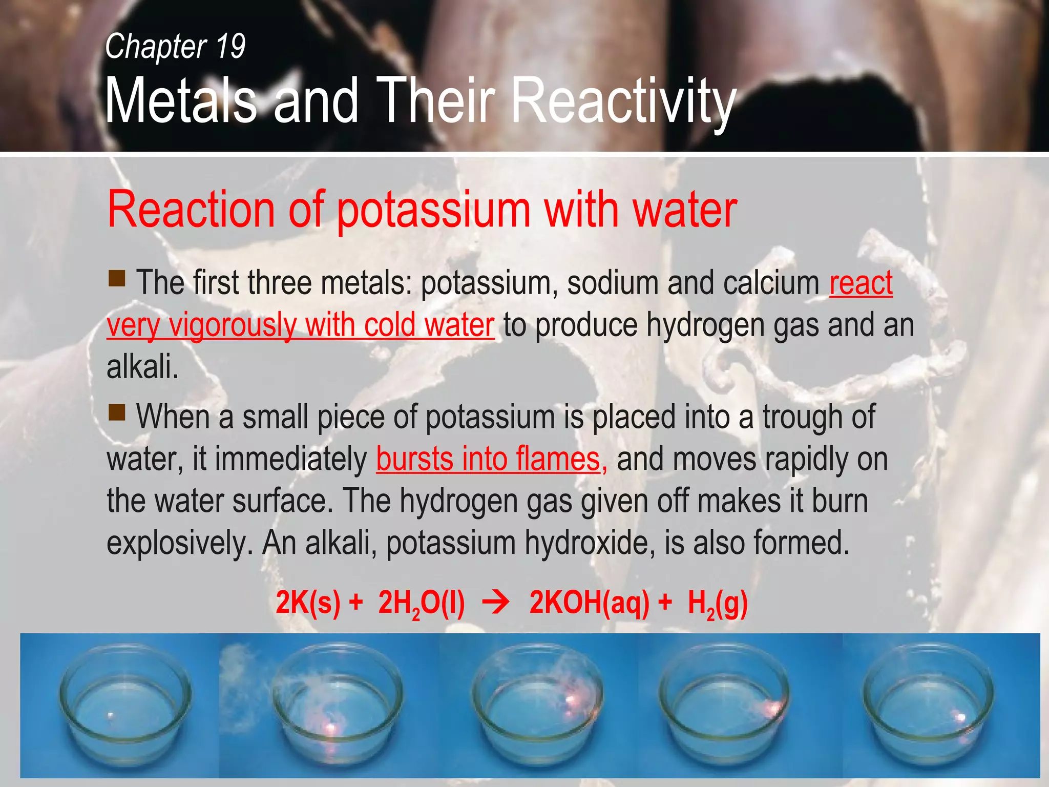 C19 metals and their reactivity | PPT