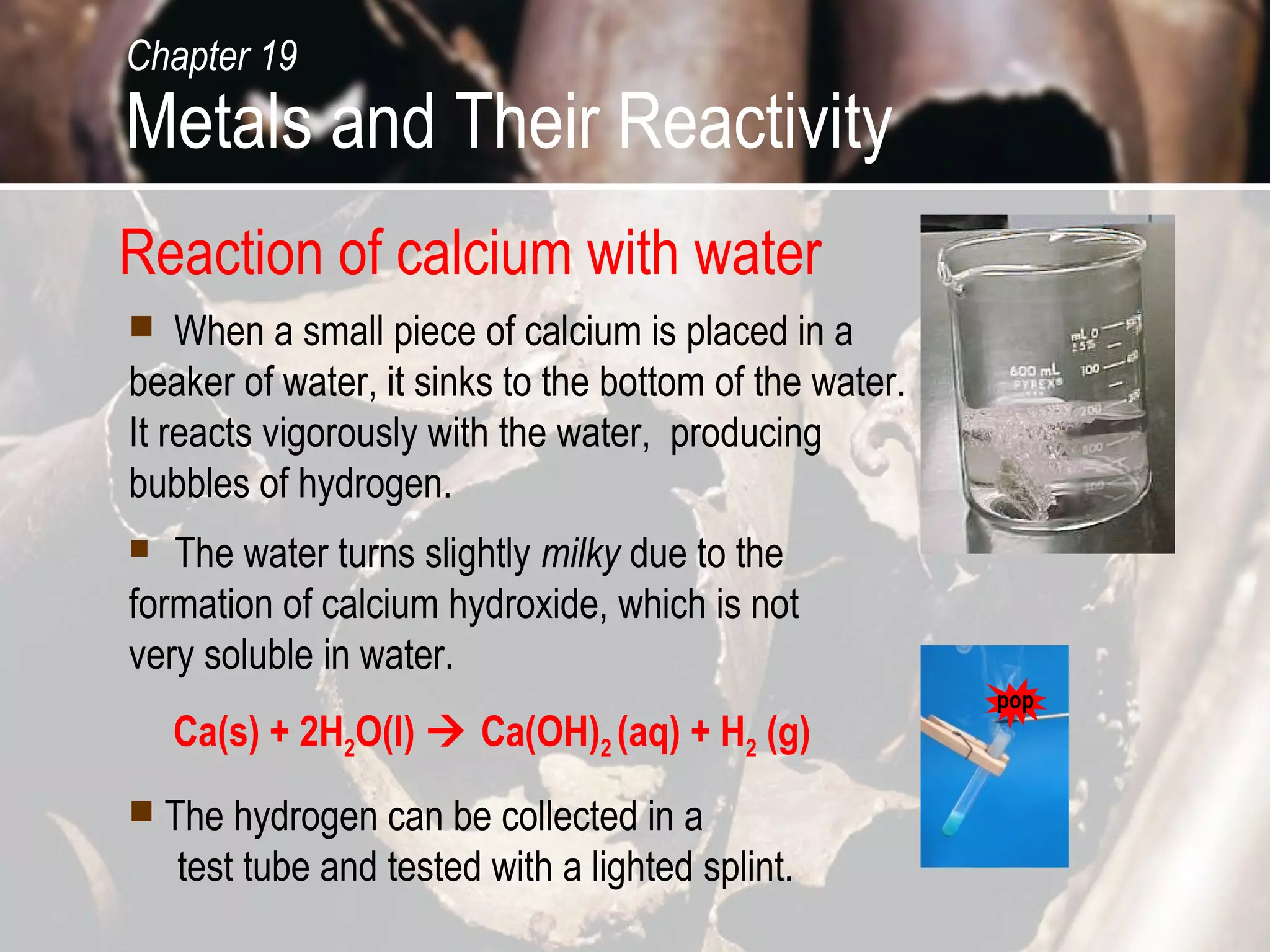 C19 metals and their reactivity | PPT