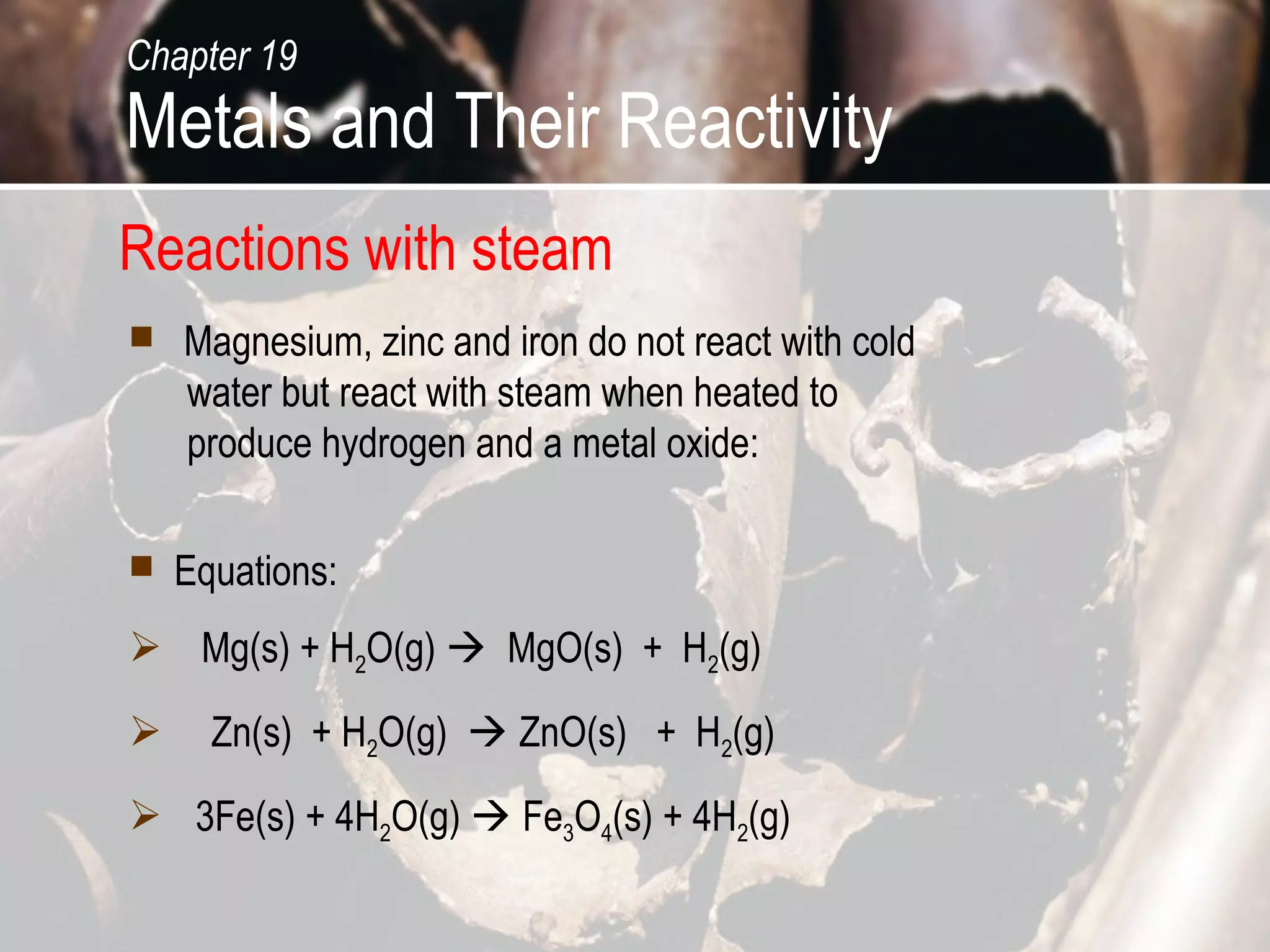 C19 metals and their reactivity | PPT