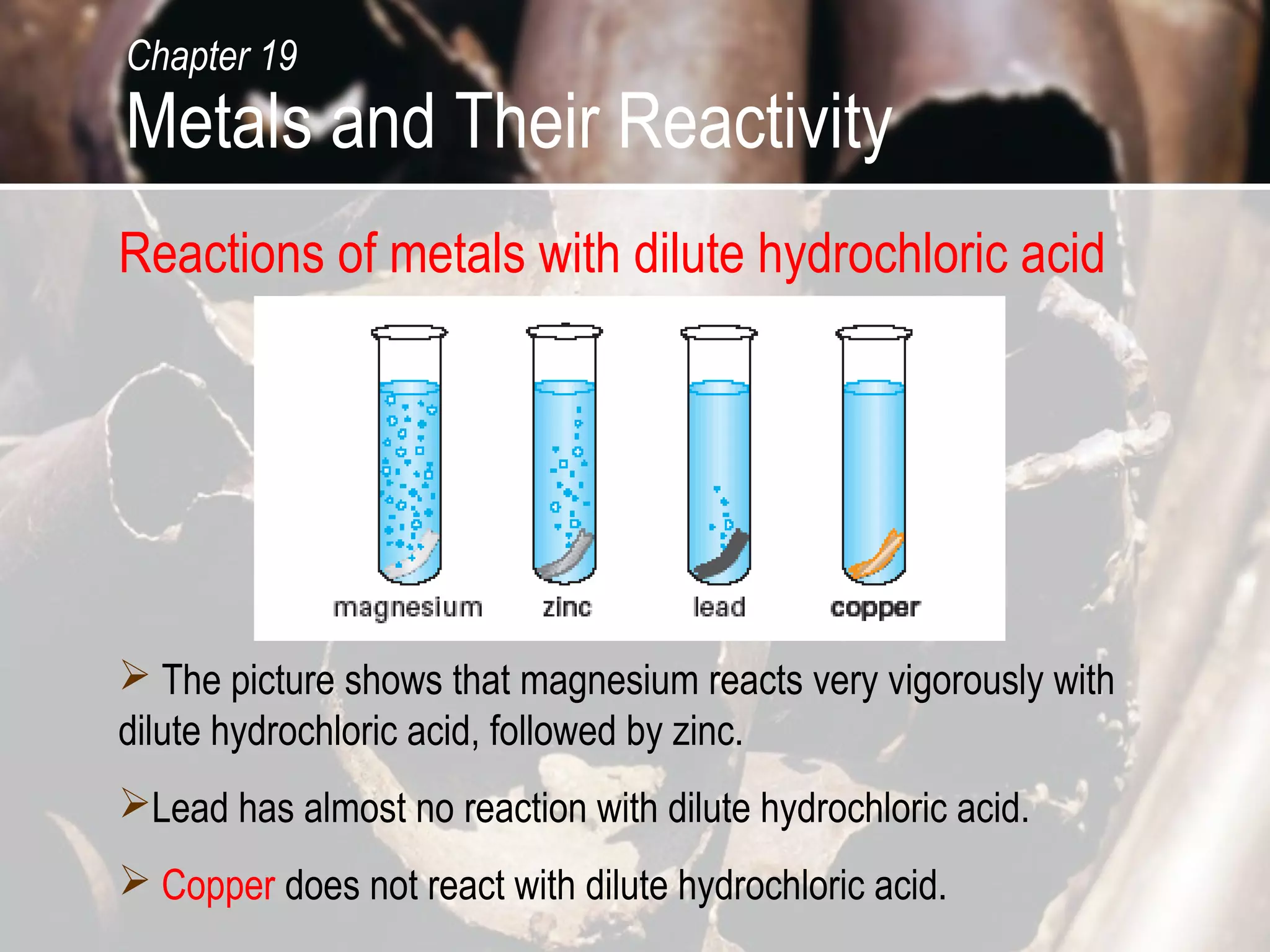 C19 metals and their reactivity | PPT