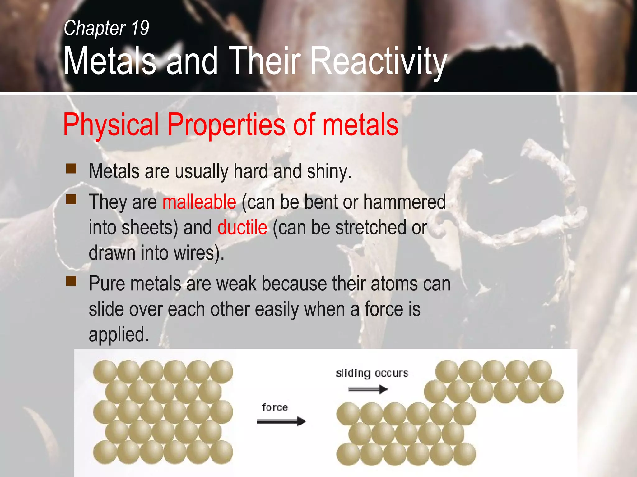 C19 metals and their reactivity | PPT