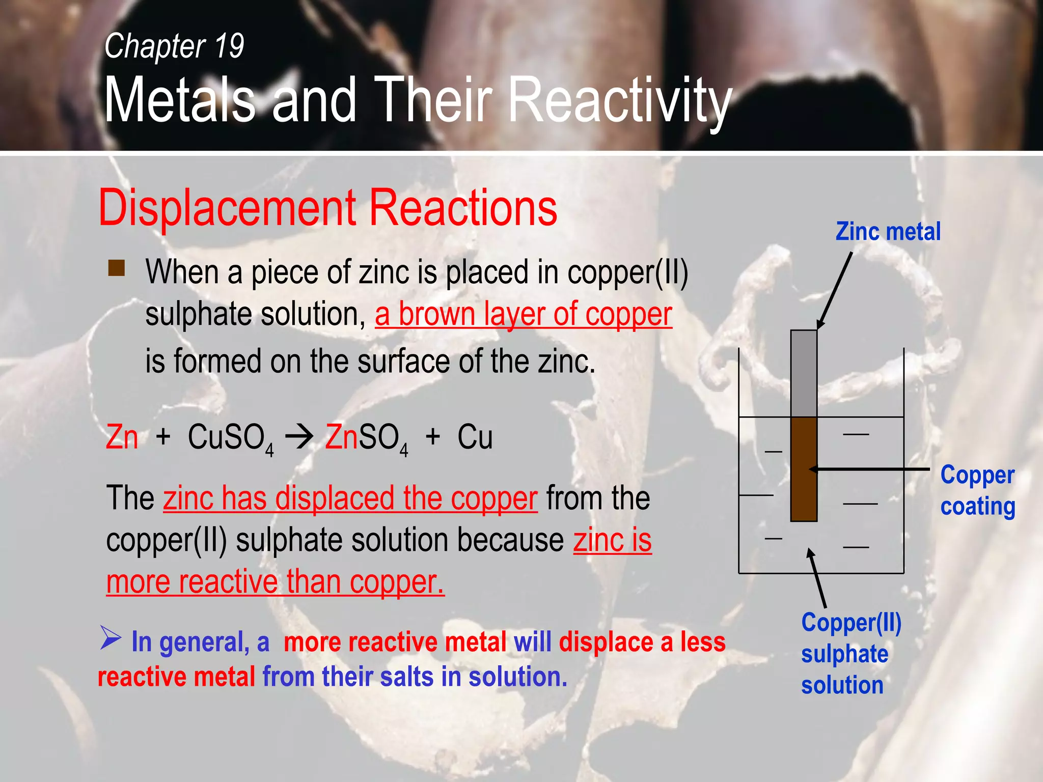 C19 metals and their reactivity | PPT