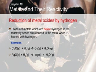 C19 metals and their reactivity | PPT