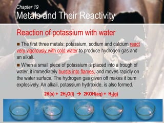 Metals and their Reactivity | PPT