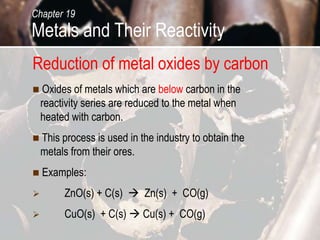 Metals and their Reactivity | PPT