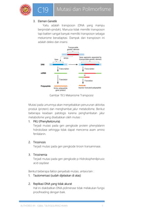 C19 Mutasi dan Polimorfisme | PDF