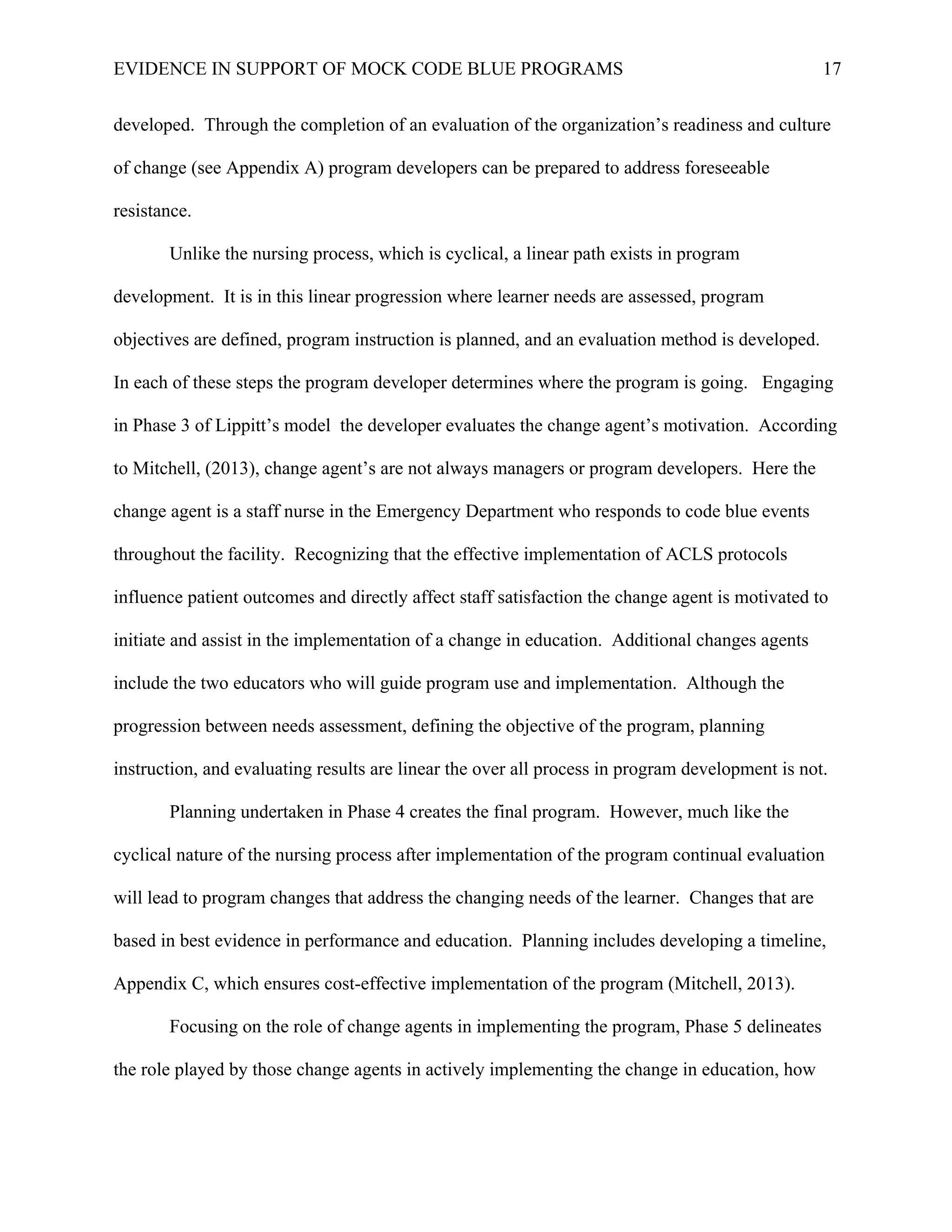 Evidence in Support of Mock Code Blue Programs | PDF