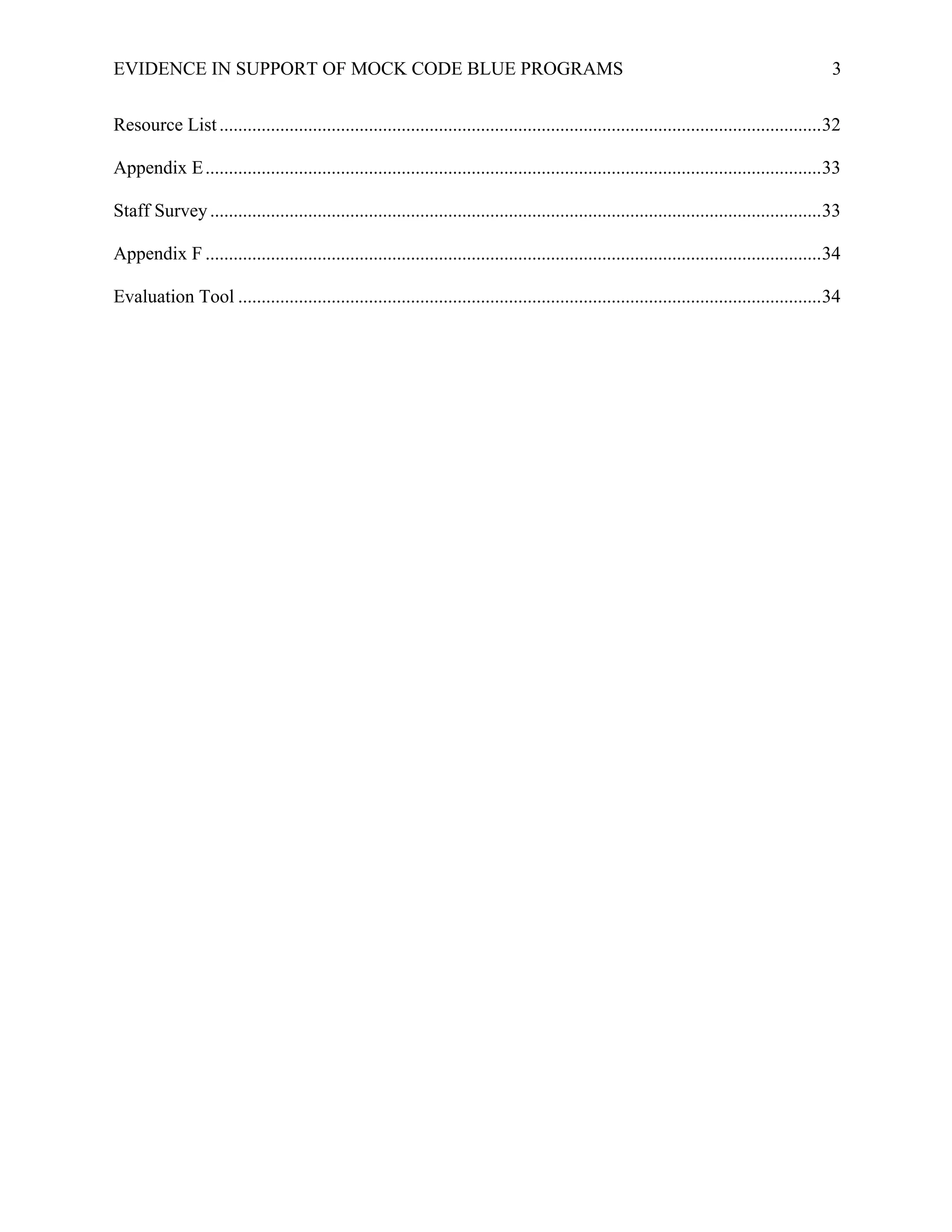 Evidence in Support of Mock Code Blue Programs | PDF | Heart and ...