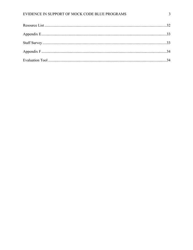 Evidence in Support of Mock Code Blue Programs | PDF | Heart and ...