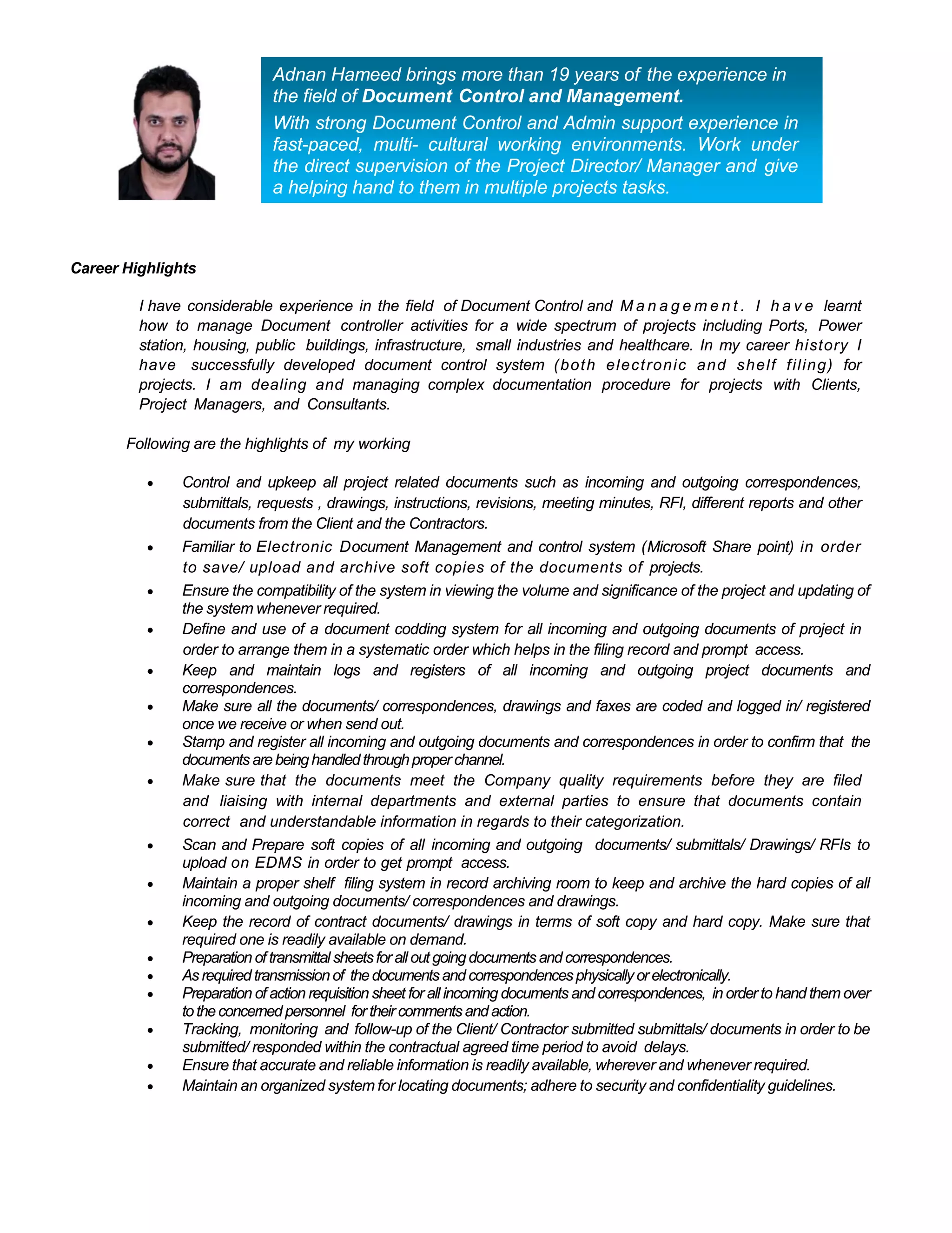 Adnan CV _ 20161209 | PDF