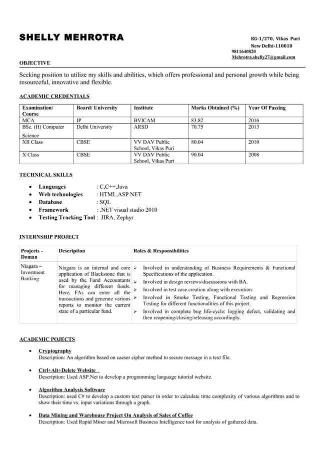 Resume-Shelly Mehrotra | DOC