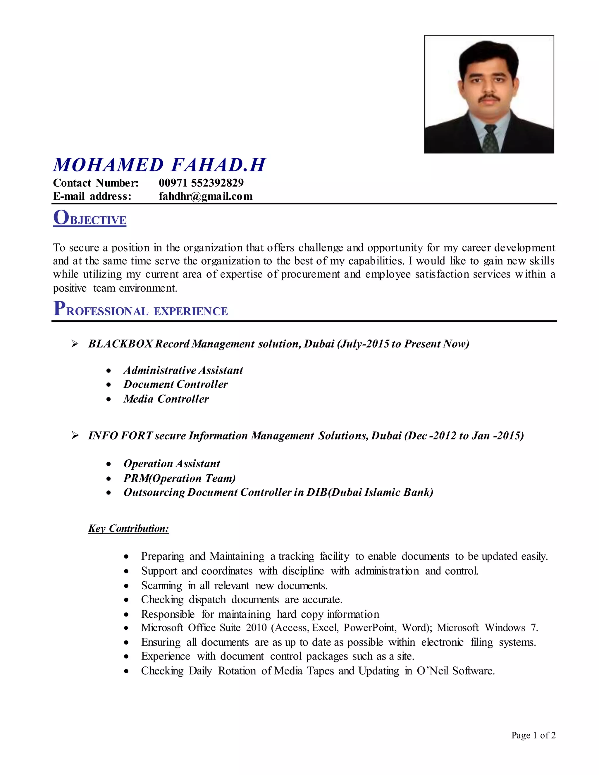 Fahad CV New | PDF
