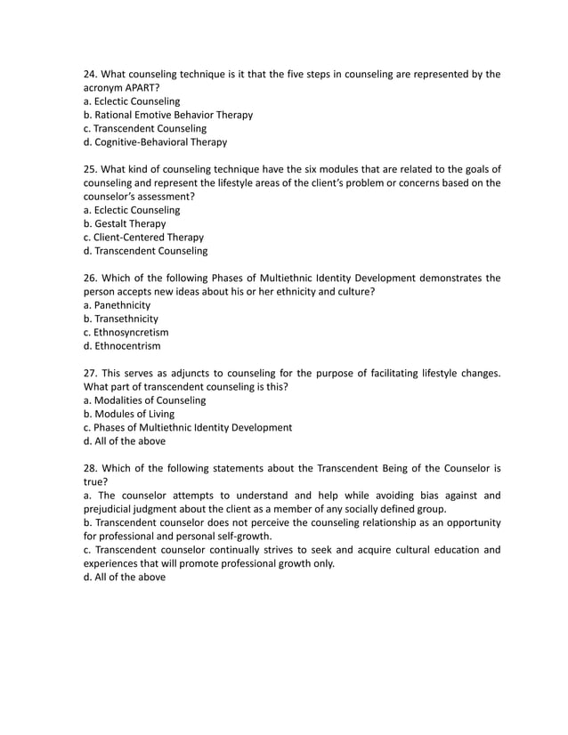 C1 and c2 (questions) | PDF