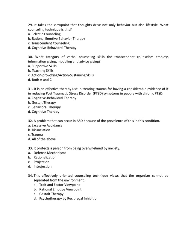 C1 and c2 (questions) | PDF
