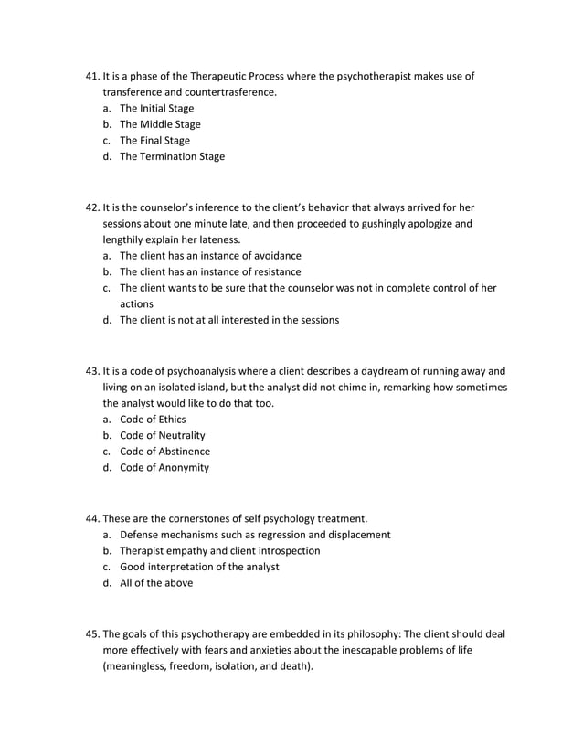C1 and c2 (questions) | PDF