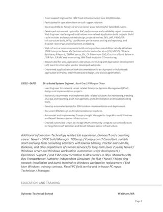 David Behre Resume | PDF