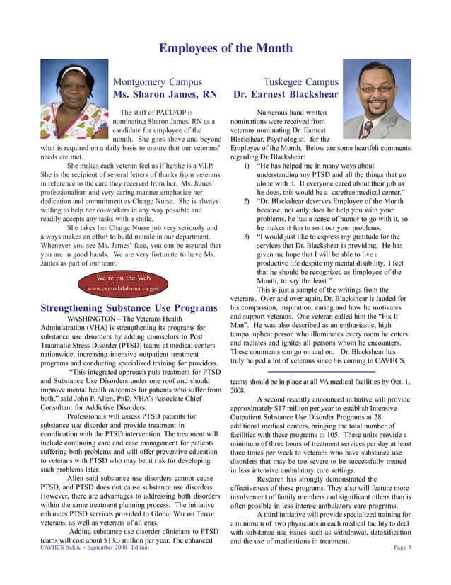 CAVHCS-Salute-Sept-2008 | PDF | Non-Profit Organizations | Industries