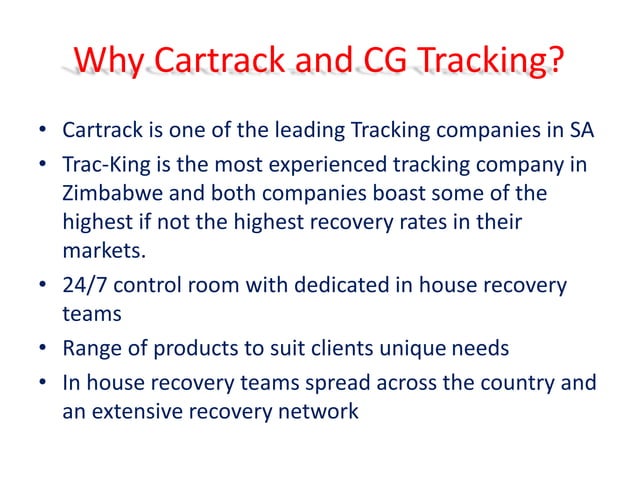 Cartrack units and uses 2015 | PPT