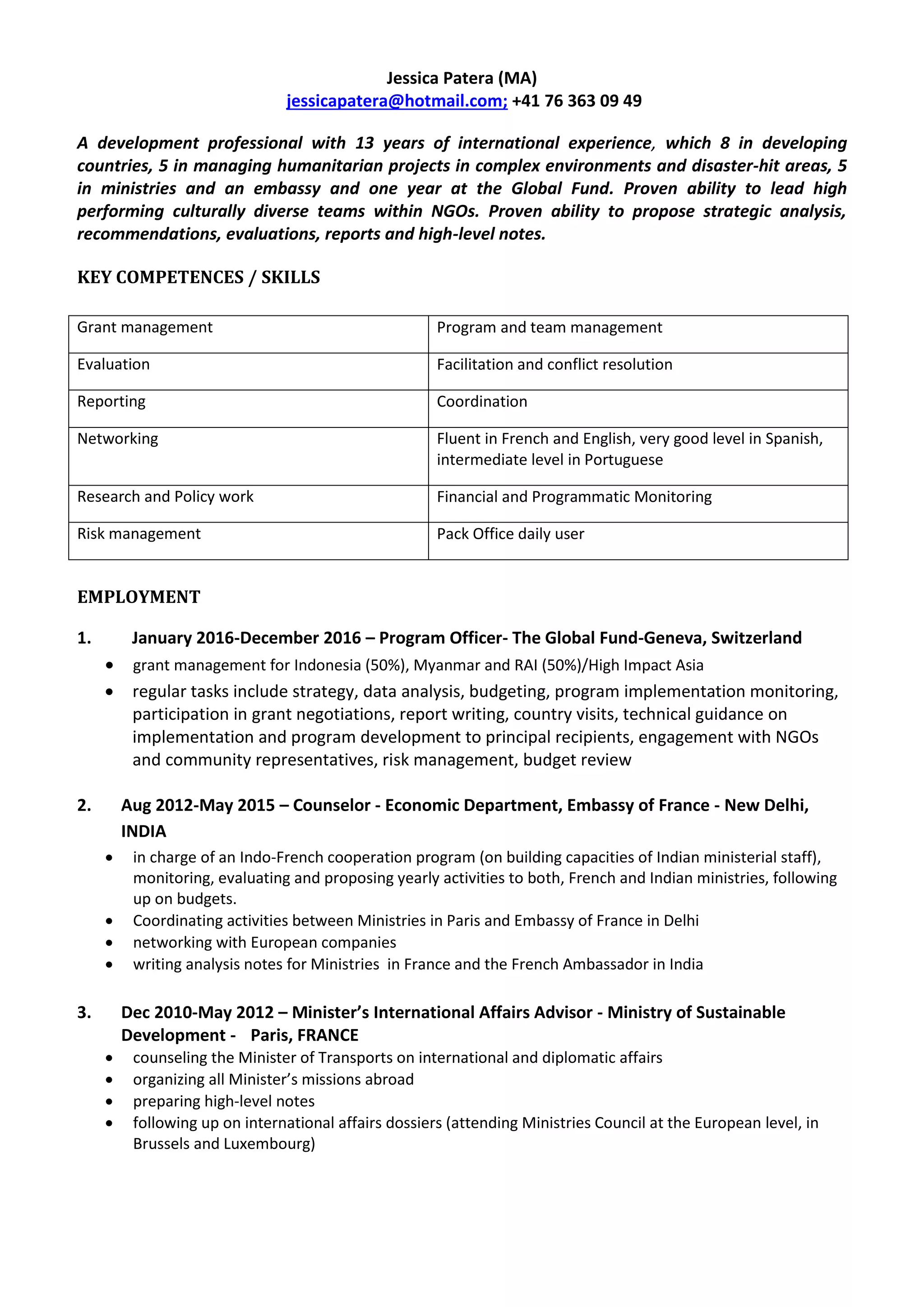 cv_Jessica Patera | PDF