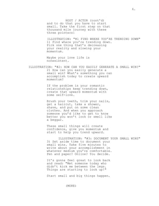 Script Small Wins - Final | PDF