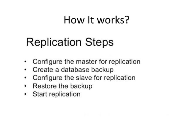 Replicate A Mysql Databaseccdqanda Ppt