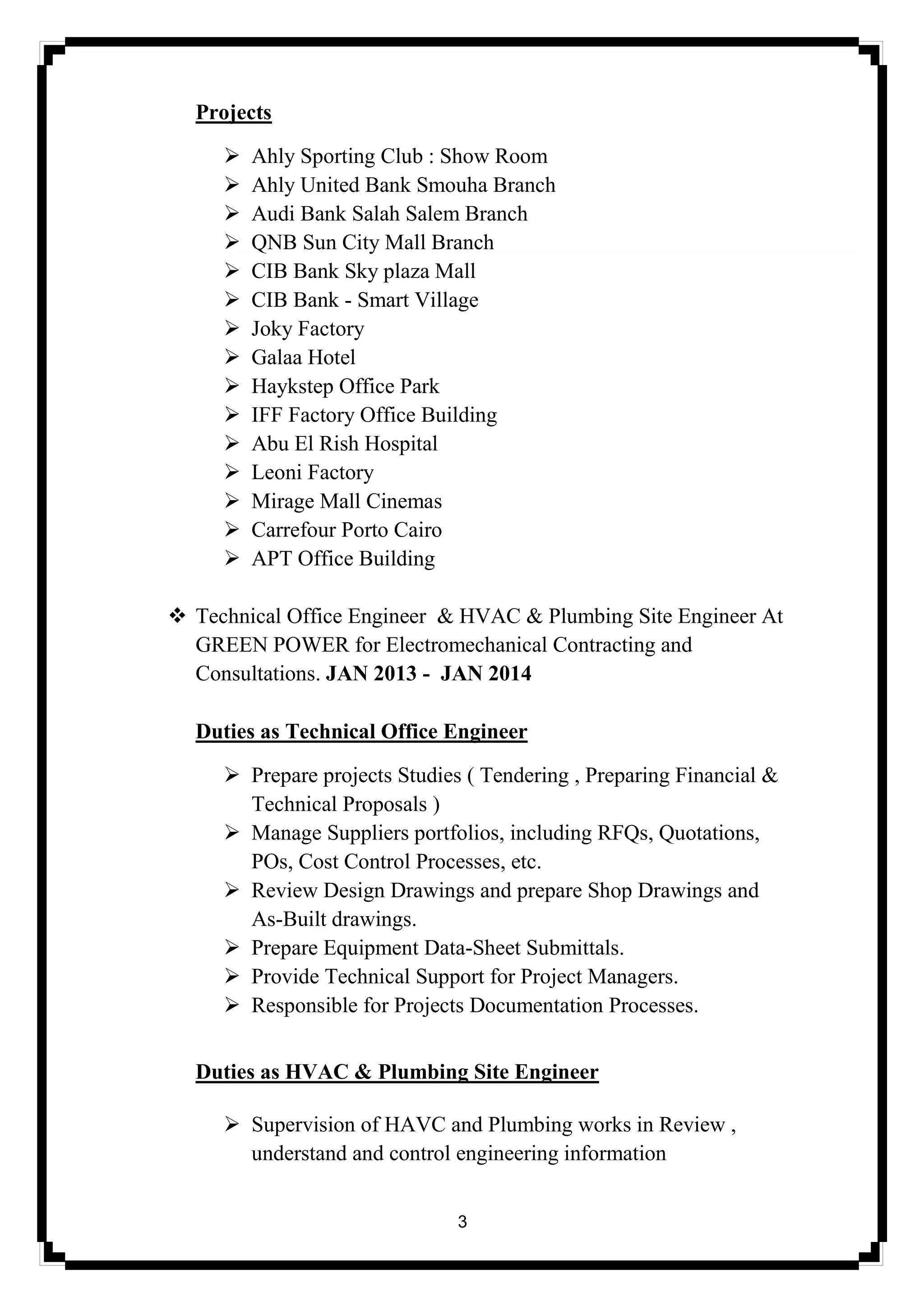 CV Hatem Mahmoud Zahran | PDF