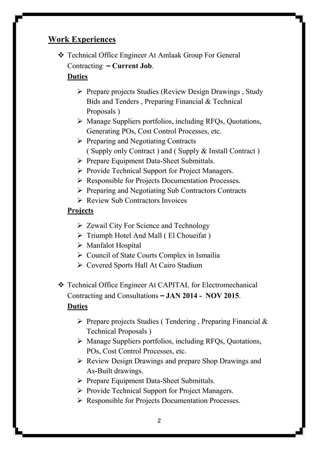 CV Hatem Mahmoud Zahran | PDF