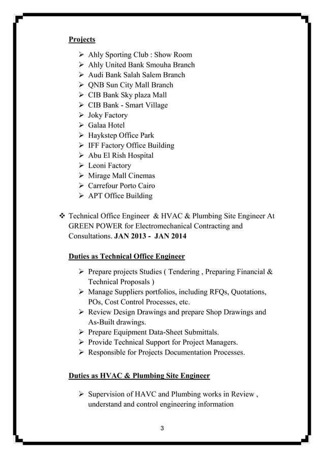 CV Hatem Mahmoud Zahran | PDF