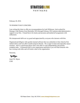 SLP Letter of Recommendation | PDF