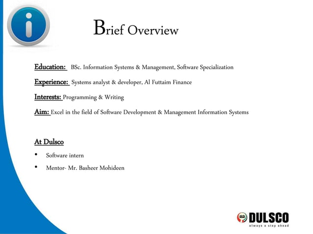 Internship Presentation2- Copy | PPT