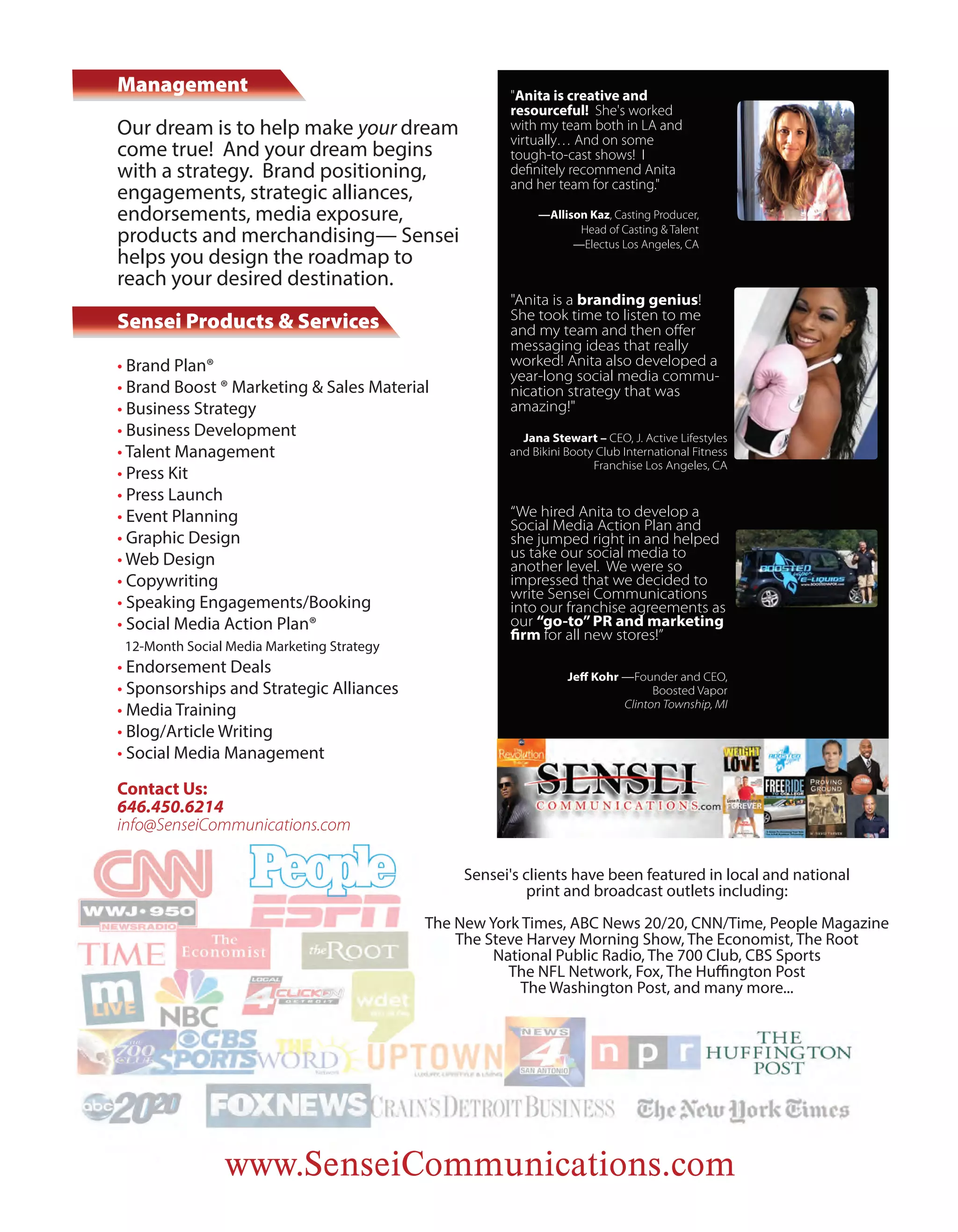 Sensei Communications One Sheet | PDF