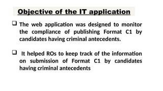 Format - C1 by candidates reg Web Application.pptx | Technology & Computing