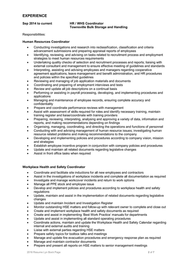 Lyn Bock Resume | PDF