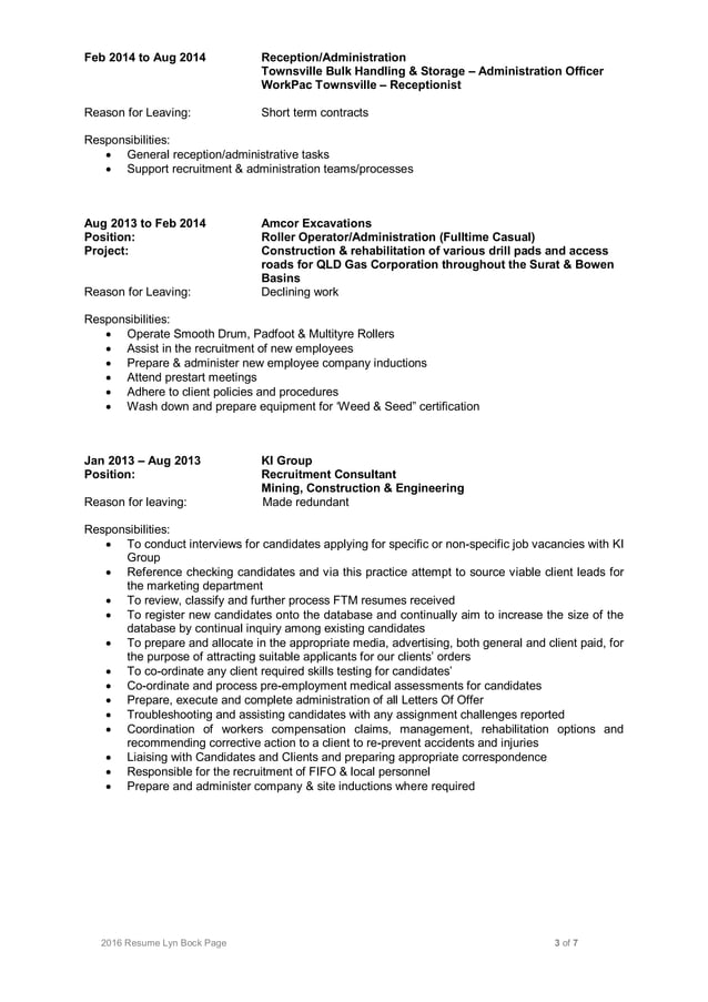 Lyn Bock Resume | PDF