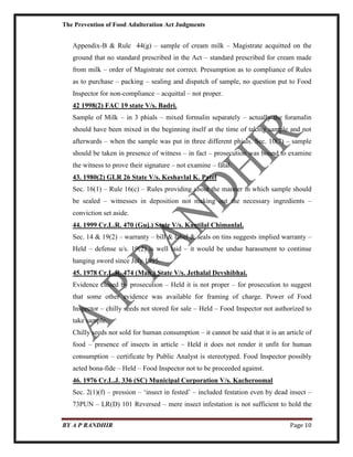 LATEST JUDGEMENT OF FOOD CASES | PDF