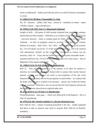 LATEST JUDGEMENT OF FOOD CASES | PDF