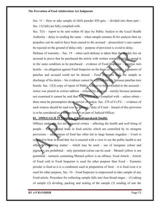 LATEST JUDGEMENT OF FOOD CASES | PDF