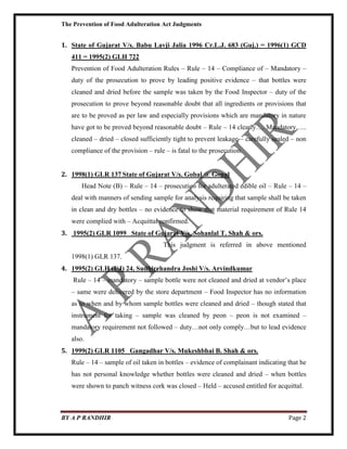 LATEST JUDGEMENT OF FOOD CASES | PDF