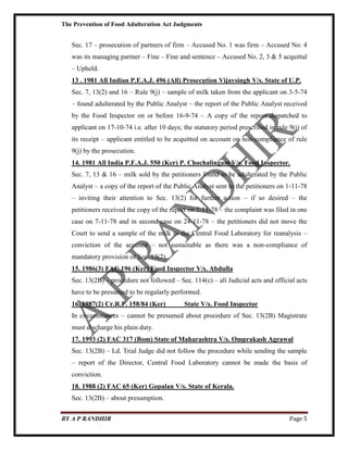 LATEST JUDGEMENT OF FOOD CASES | PDF