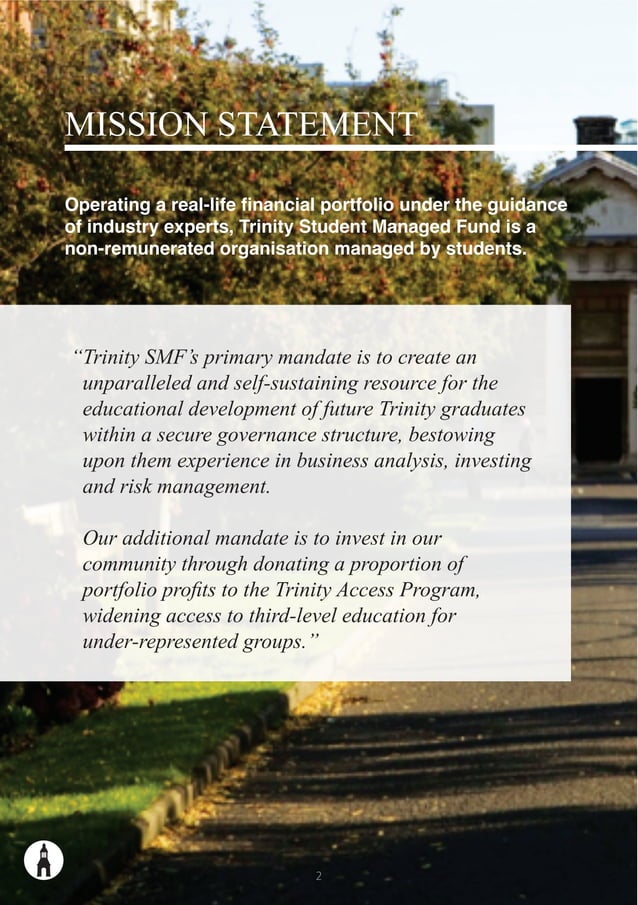 Trinity Student Managed Fund | PDF