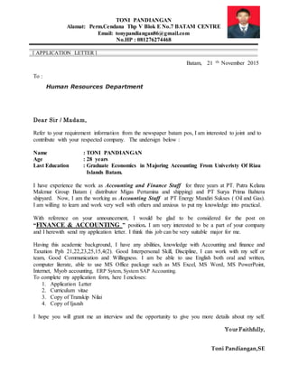 Application Letter new 2015 up | DOCX