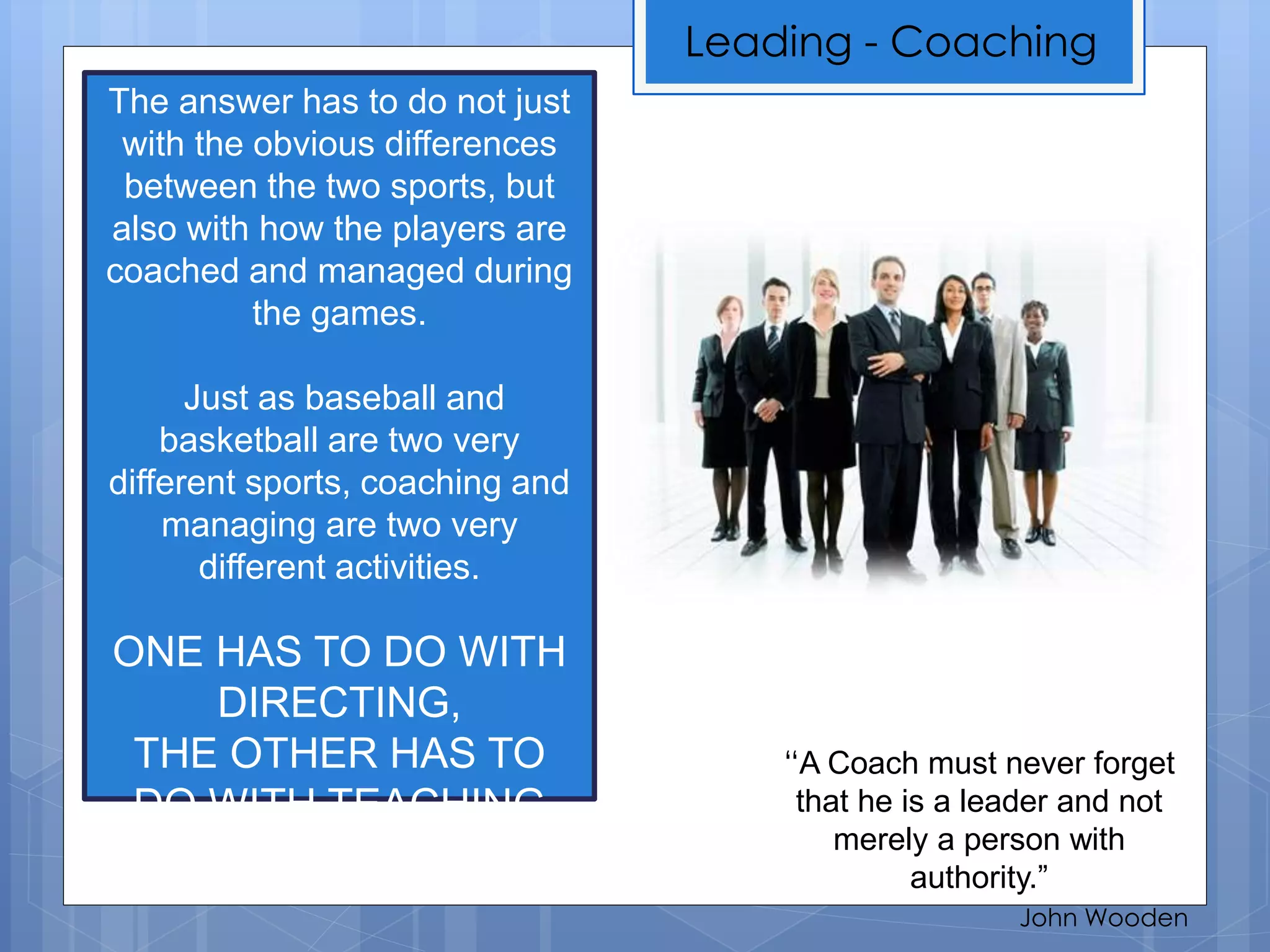 know when to manage and when to coach | PPTX