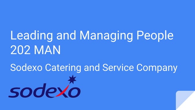 202 MAN final presentation Sodexo leading and managing people | PPT