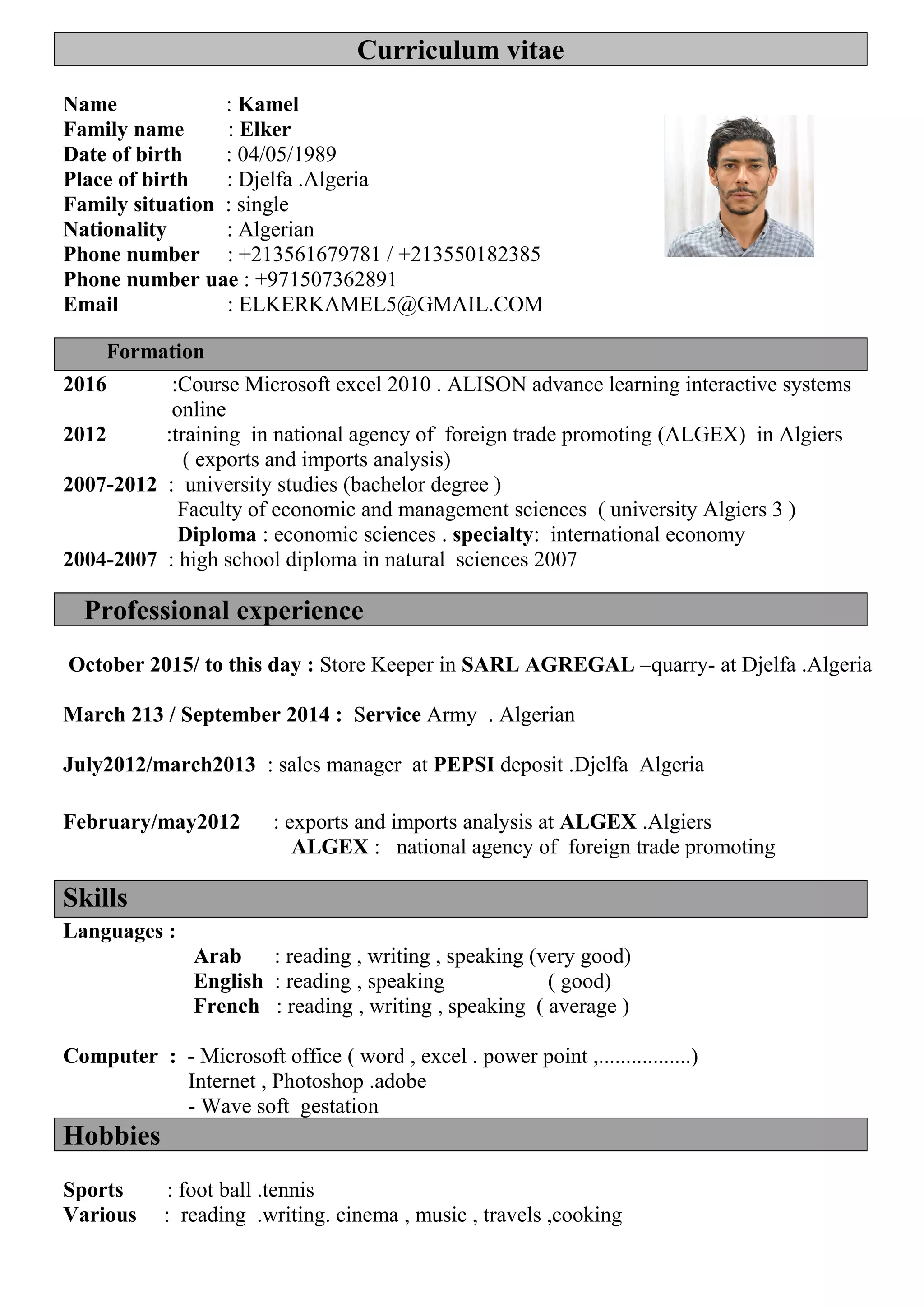 ELKER KAMEL cv (2) | DOC