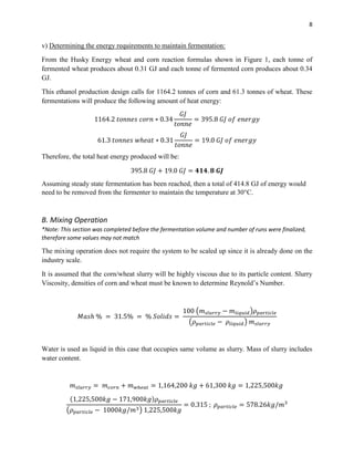 Bioethanol Production Design | PDF | Cooking | Food & Drink