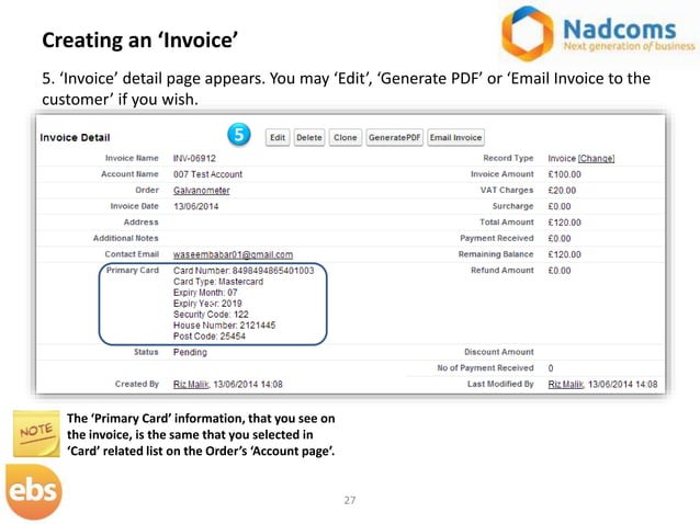 EBS_ TrainingDocument_V1.0 work | PPT